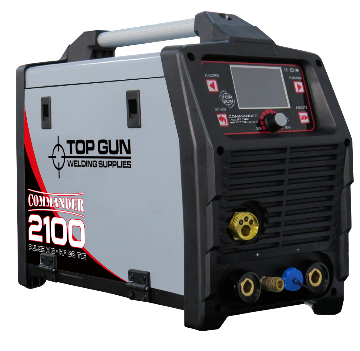 Top Gun Commander 2100 SYN Dual Pulse MIG and DC TIG Welder – Gun Welding